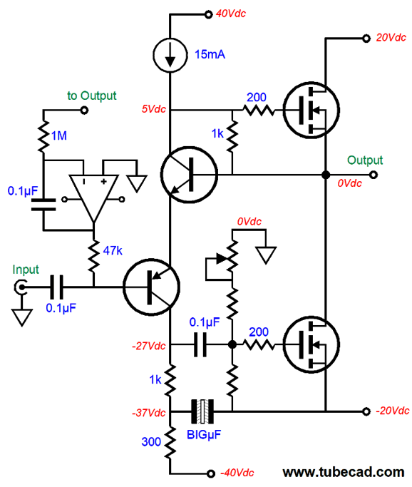 Cathode-Follower OTL and SIT FETs